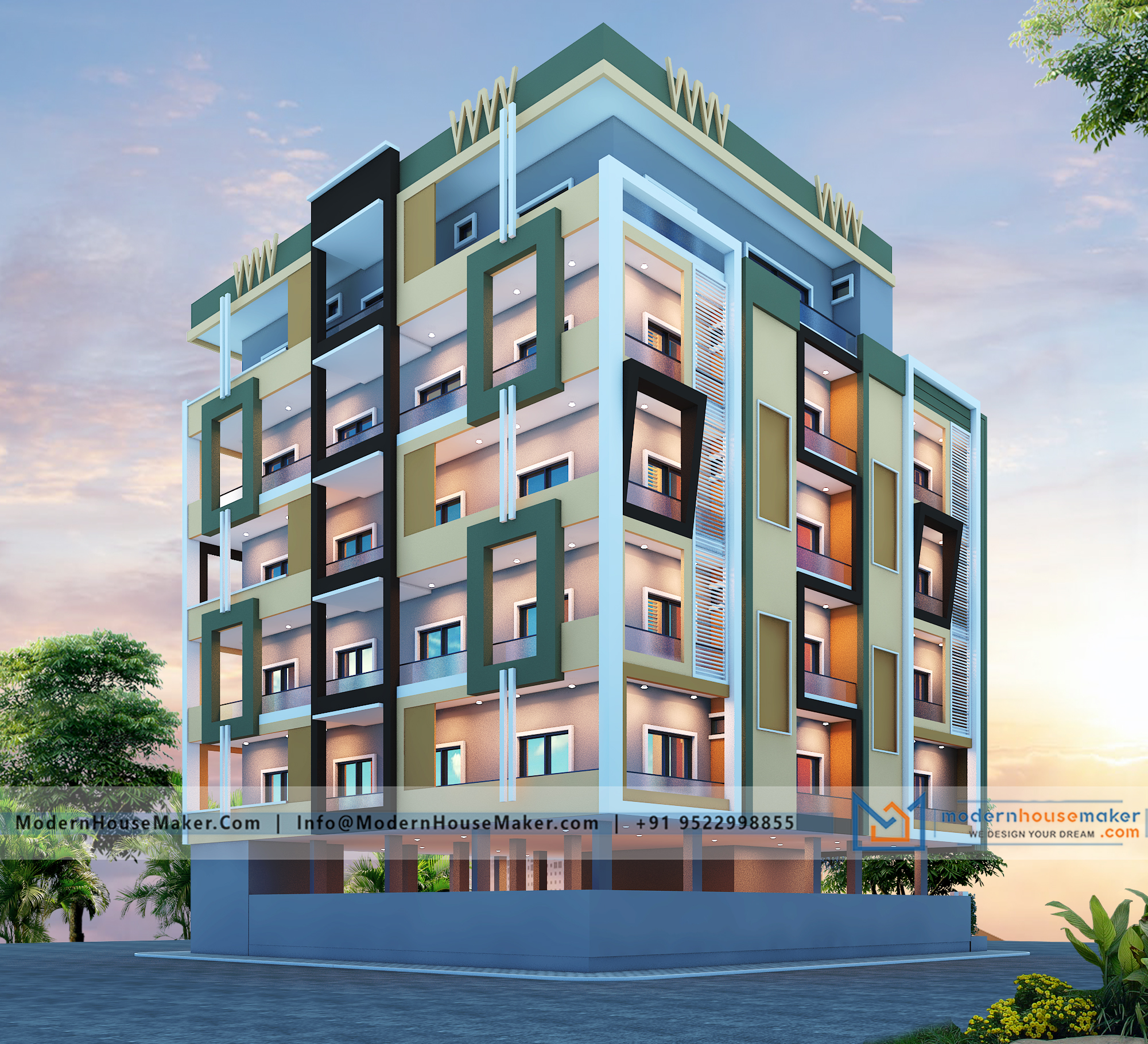 Modern House Designs Company Indore, India | Home Structure Designs