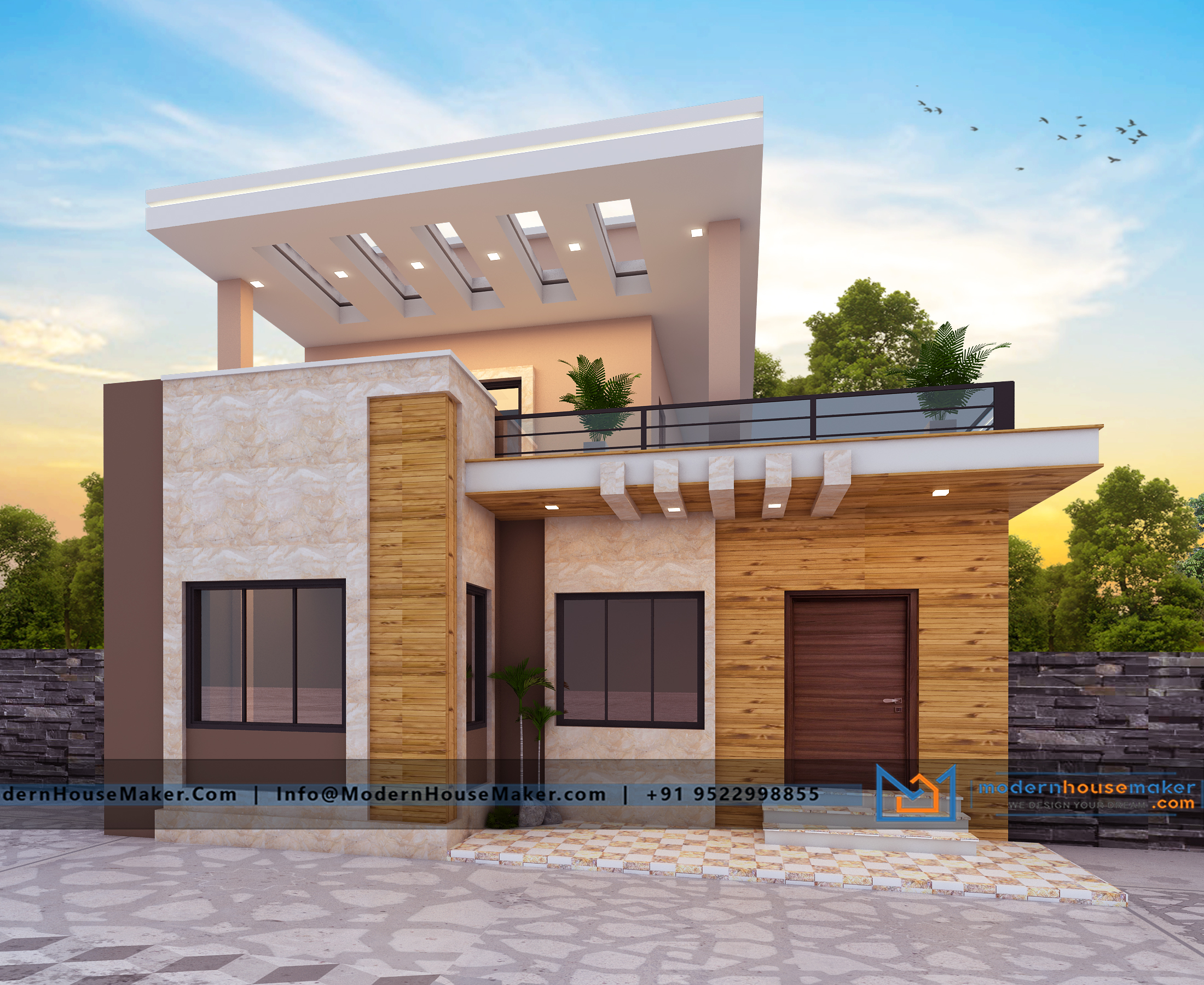 40x30 Elevation Design Indore - 40x30 Beautiful Plan India