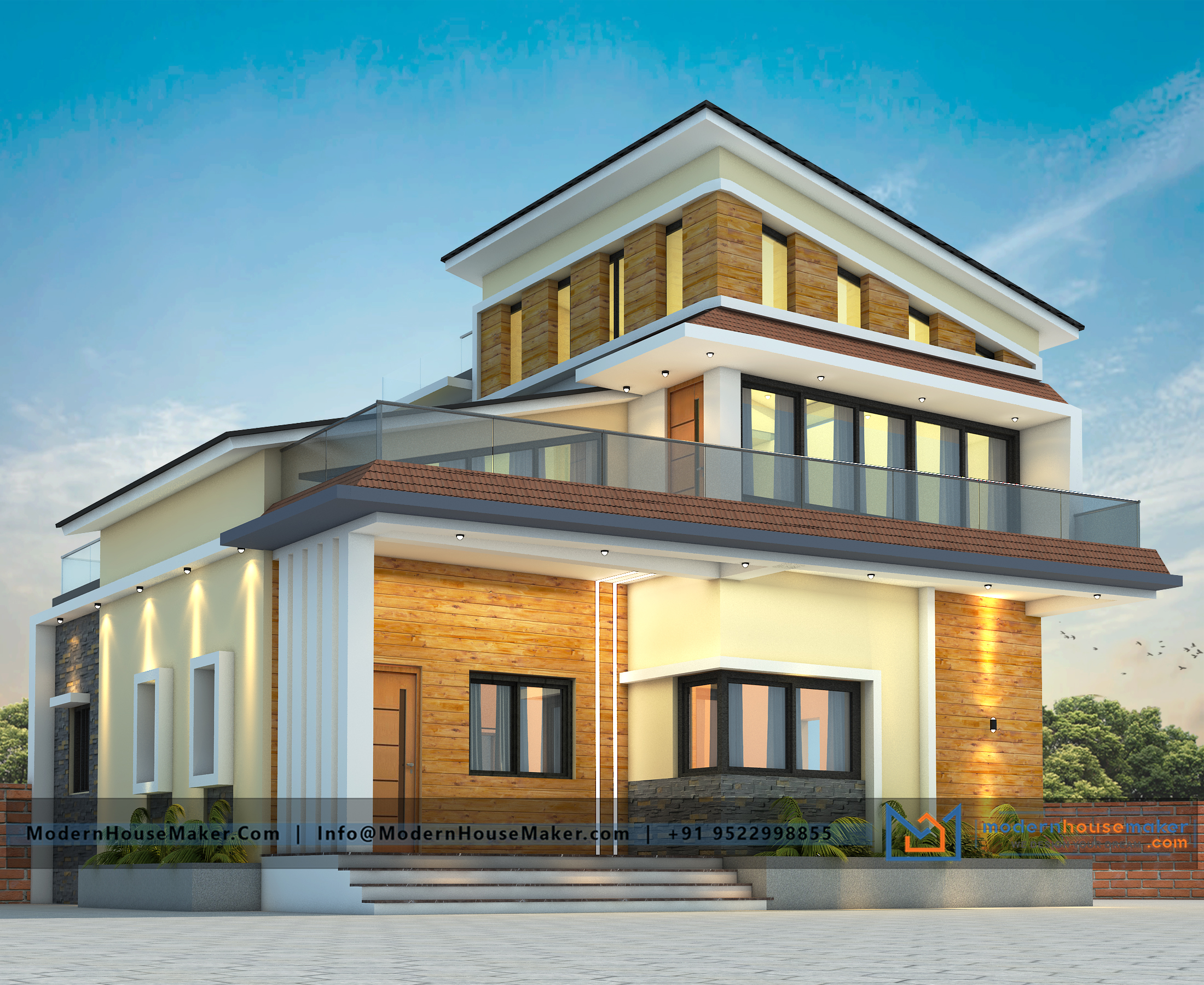 Modern House Designs Company Indore, India | Home Structure Designs