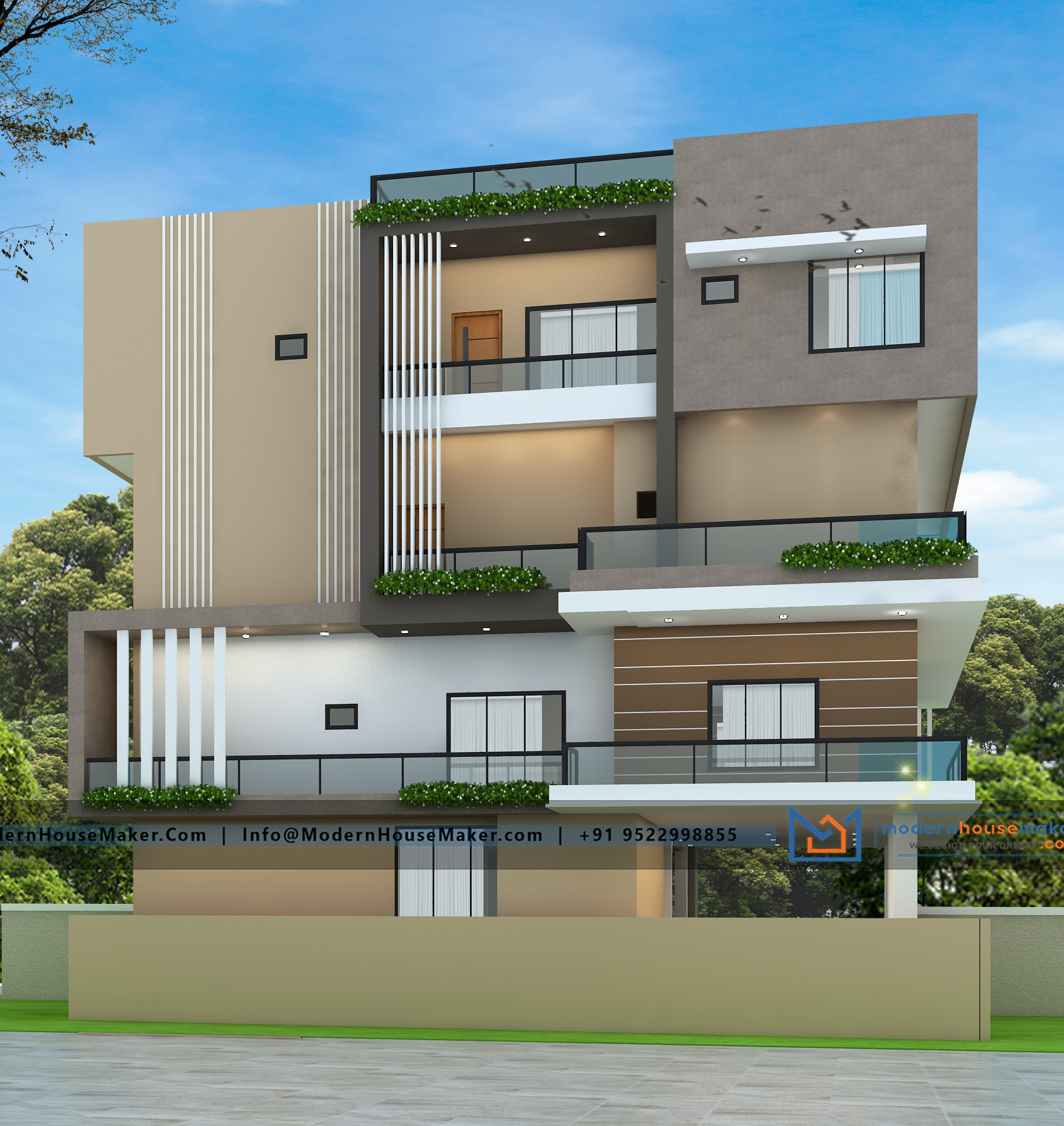 Modern House Designs Company Indore, India | Home Structure Designs