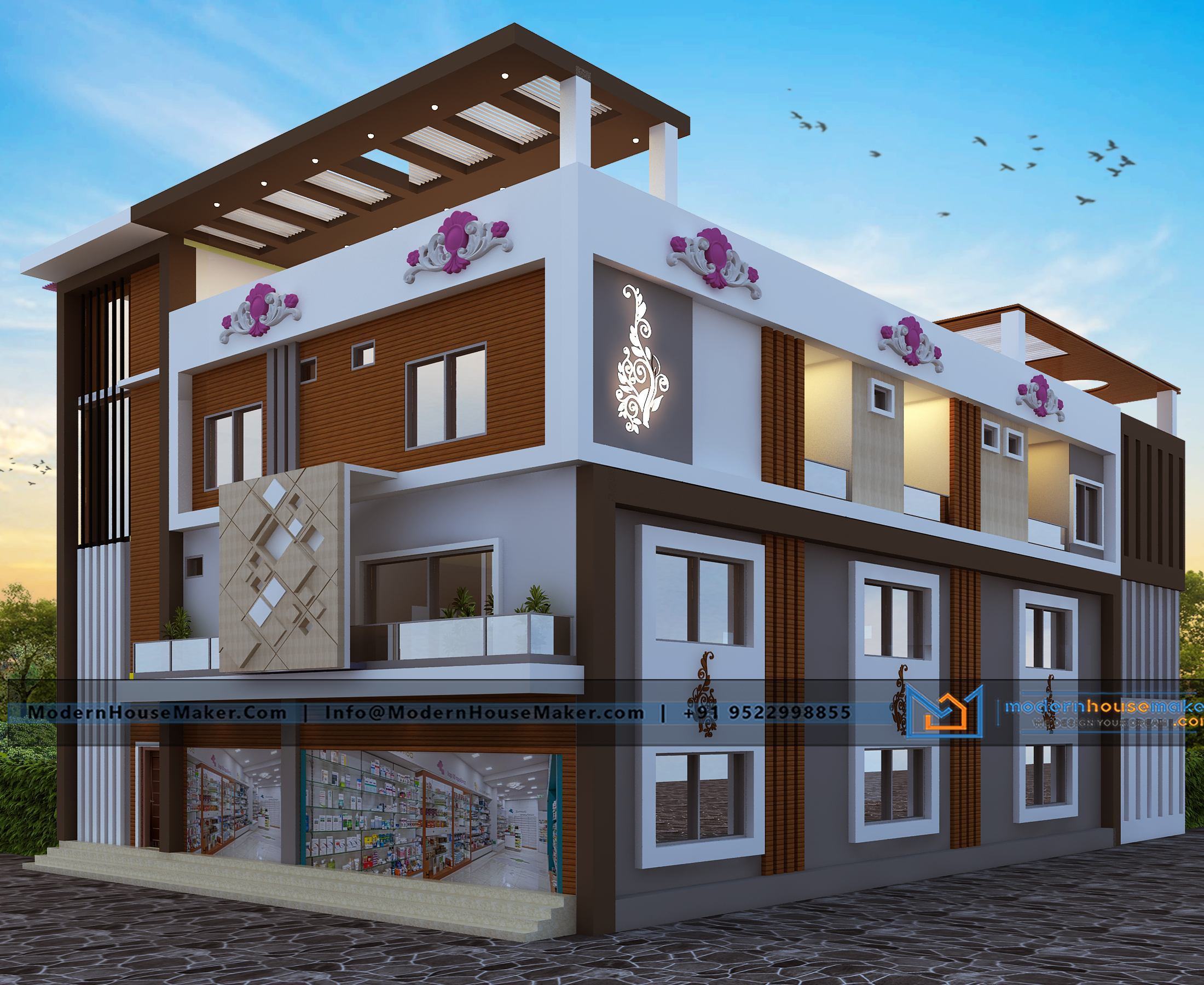 Modern House Designs Company Indore, India | Home Structure Designs