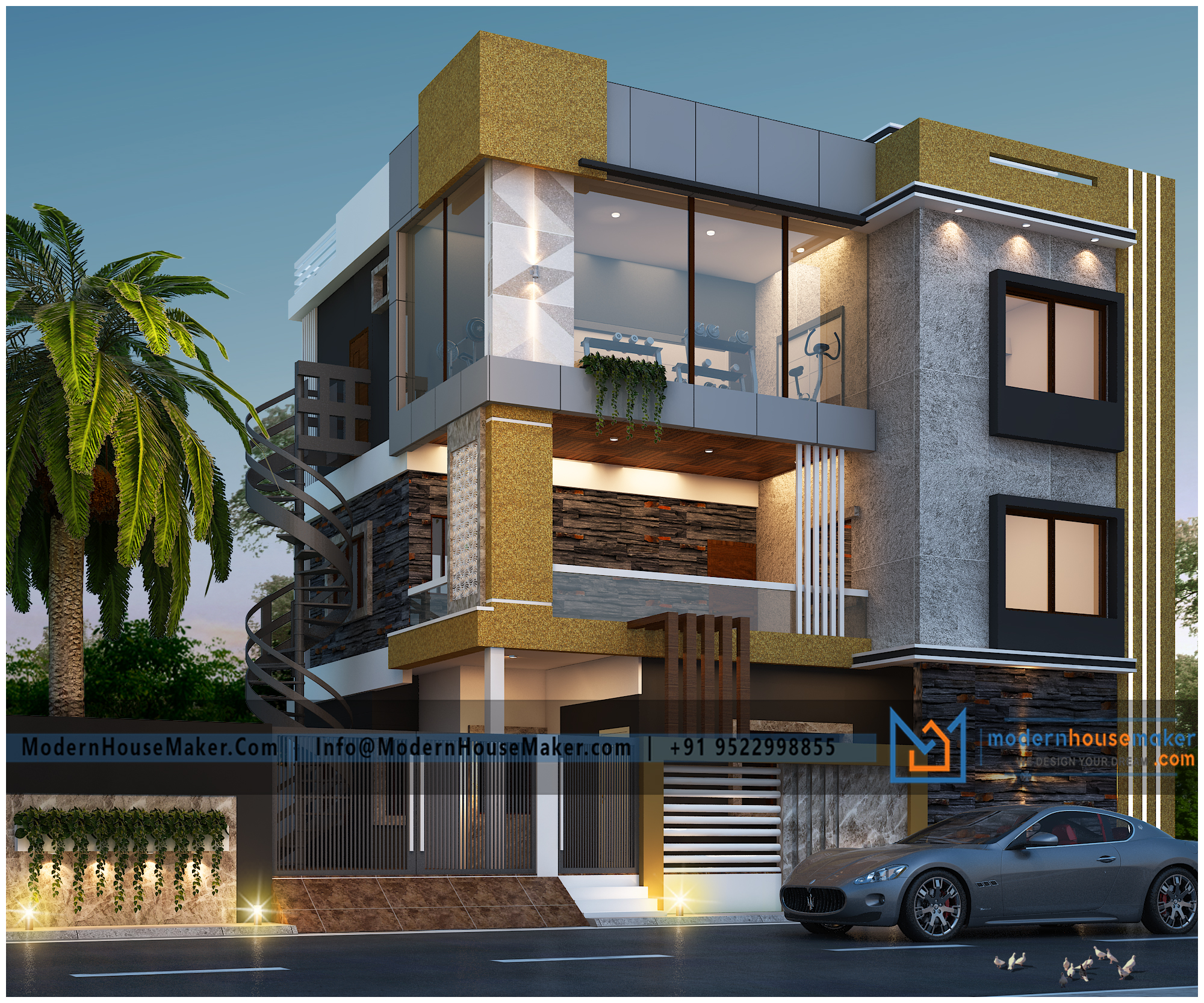Modern House Designs Company Indore, India | Home Structure Designs