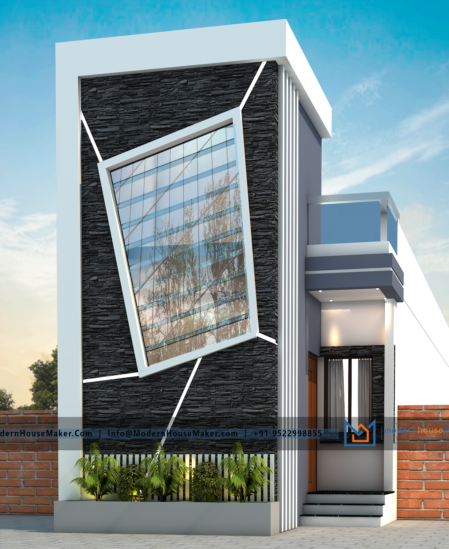 40x30 Elevation Design Indore - 40x30 Beautiful Plan India